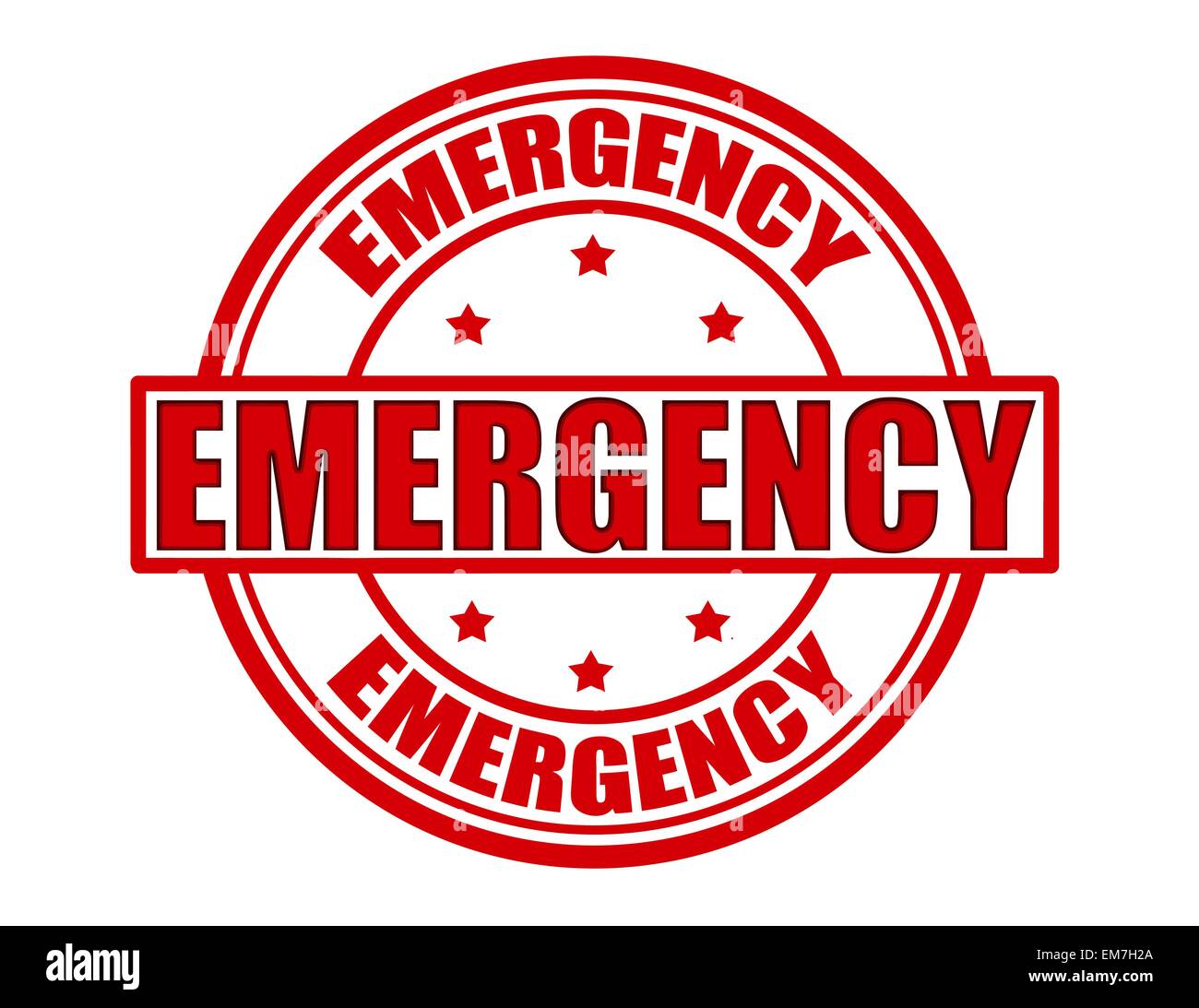 Emergency word Stock Vector Images - Alamy