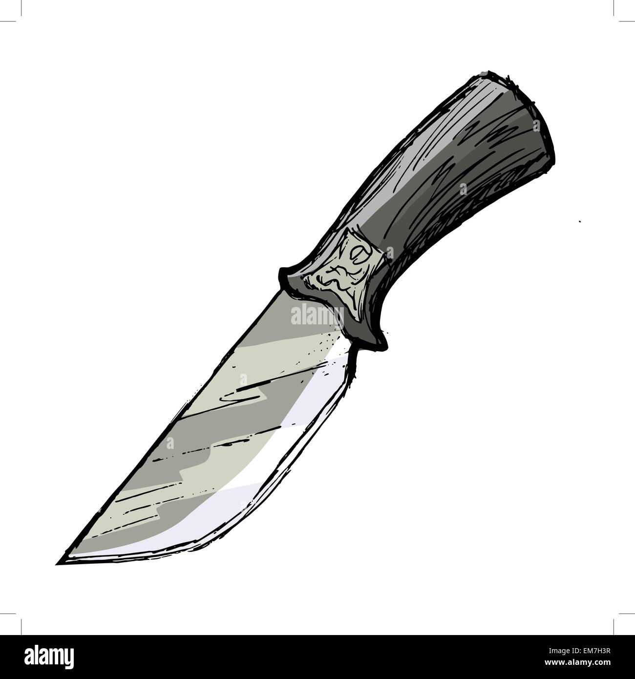 Cartoon knife hi-res stock photography and images - Alamy