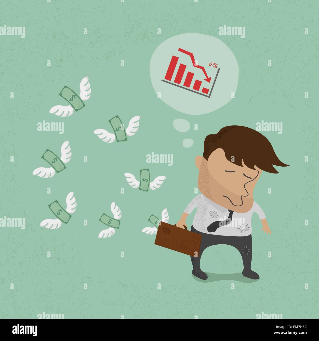 Money flying Stock Vector Images - Alamy