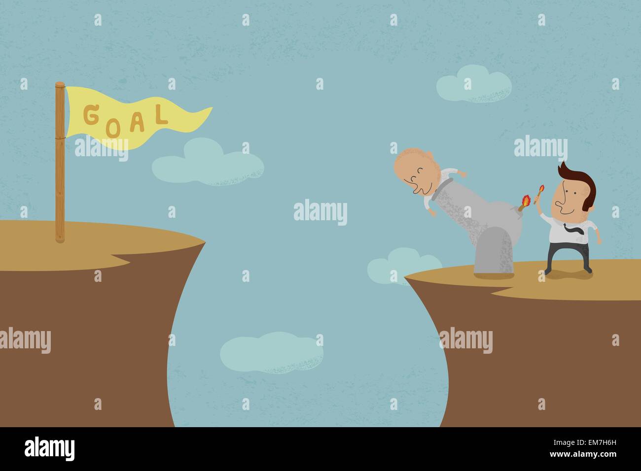 Business people aiming for a high target , eps10 vector format Stock ...