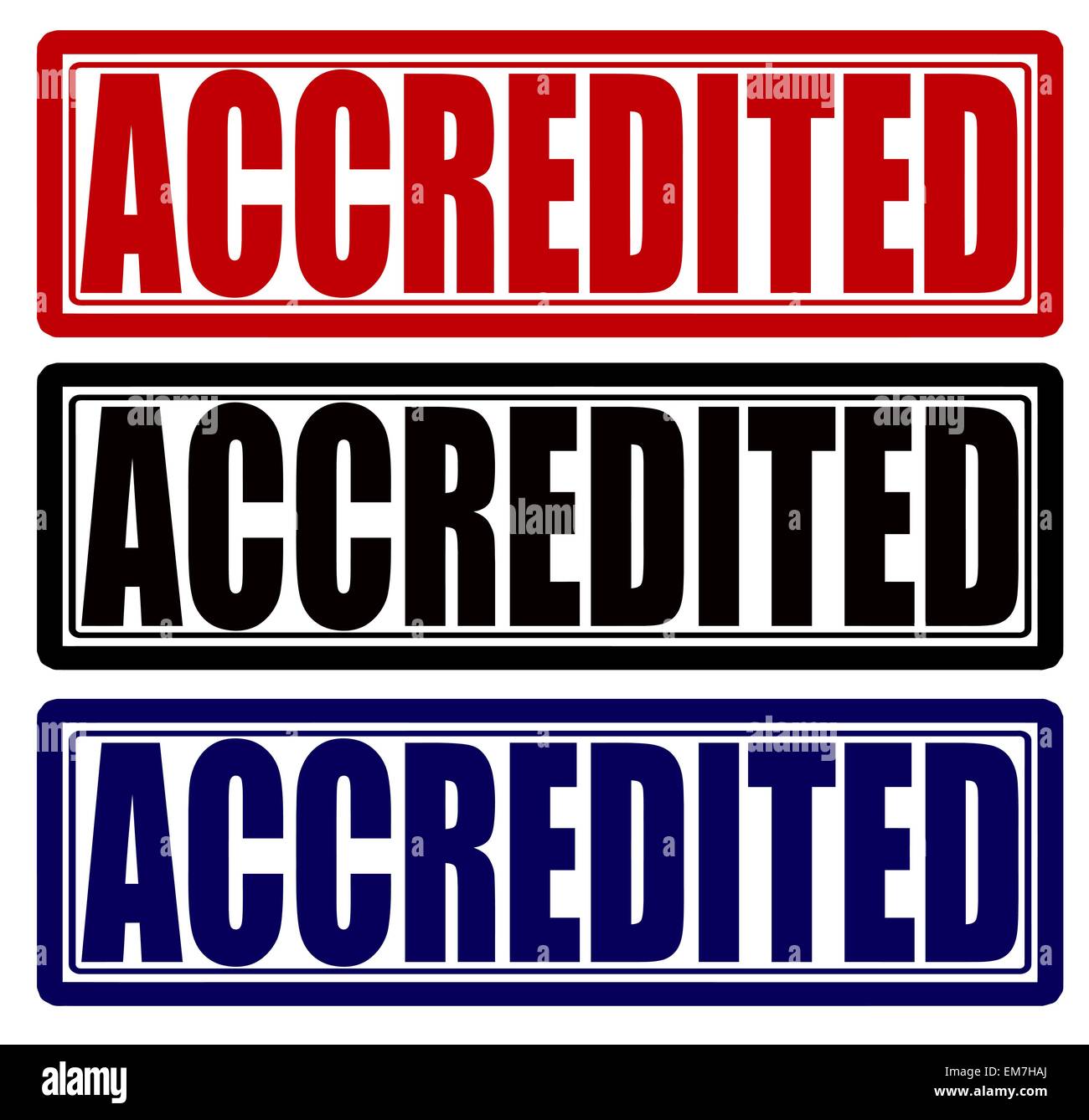 Accredited Stock Vector Images - Alamy