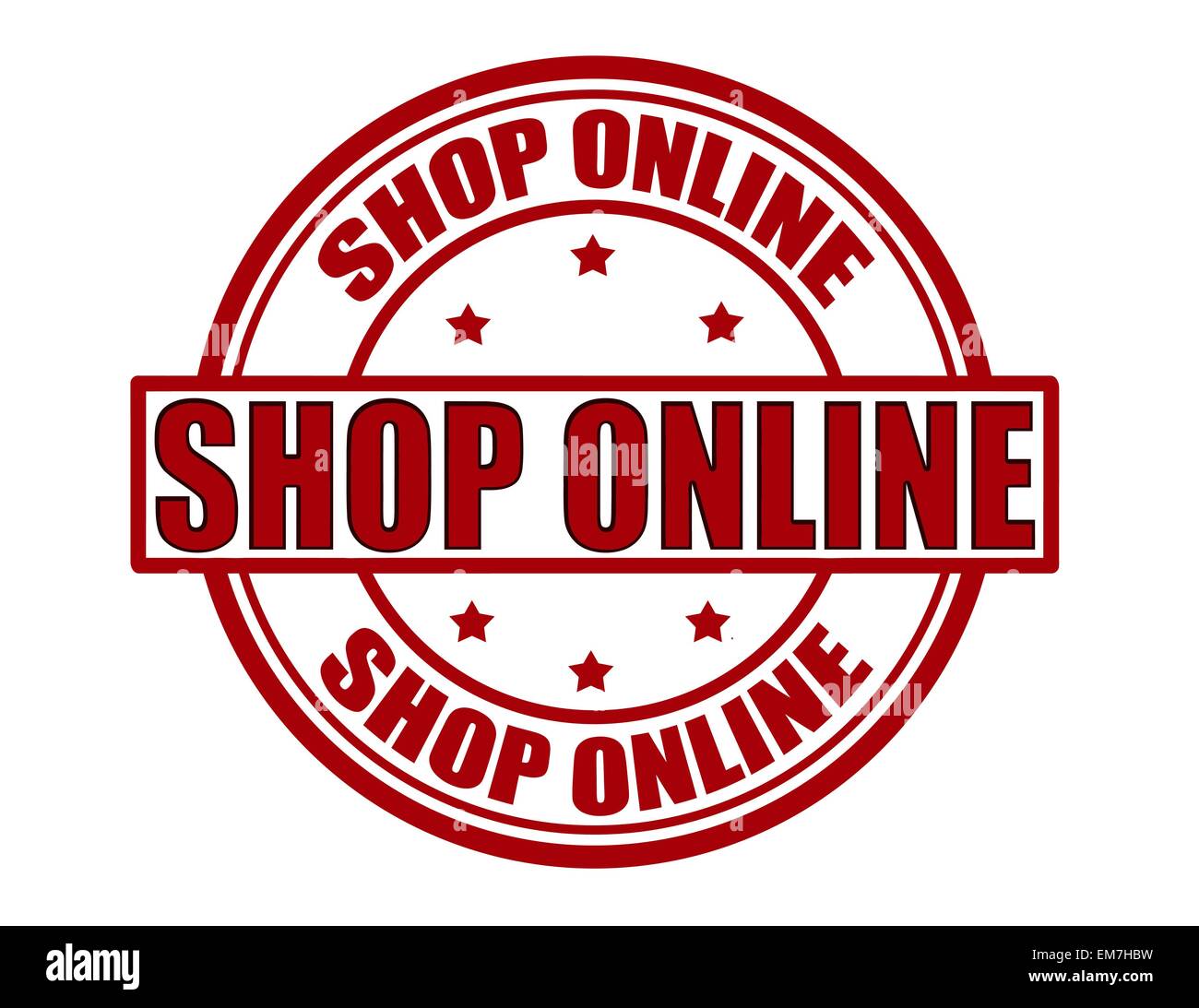Illustration concept online shop Stock Vector Images - Alamy