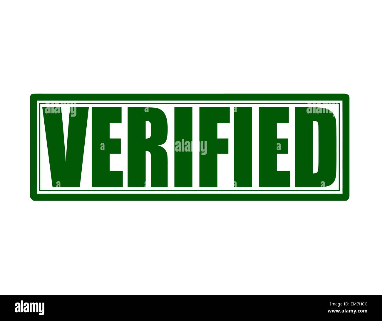 Verified symbol hi-res stock photography and images - Alamy