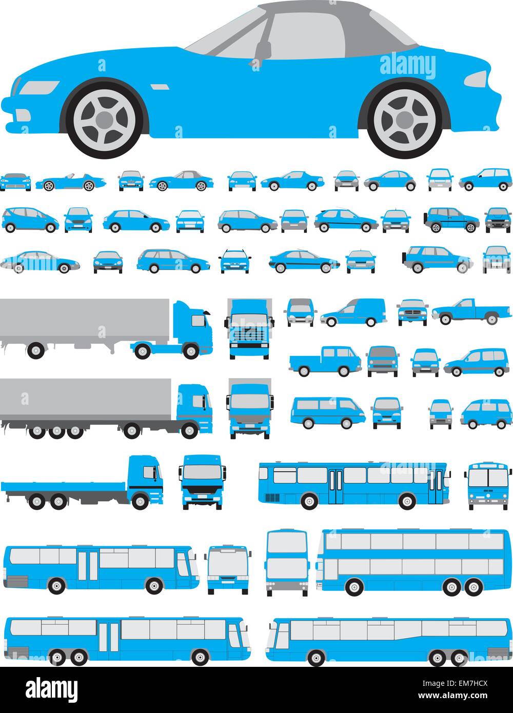 Cars assorted Stock Vector Images - Alamy