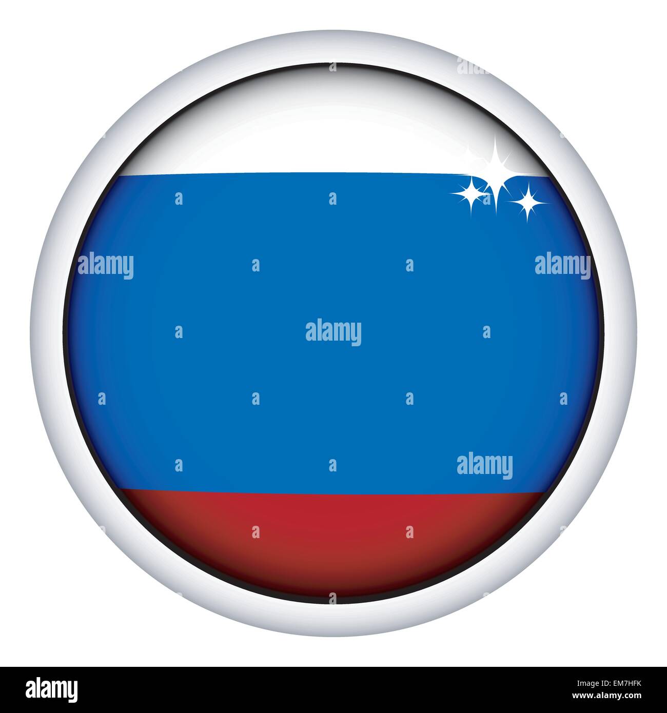 Russian flag button Stock Vector Image & Art - Alamy