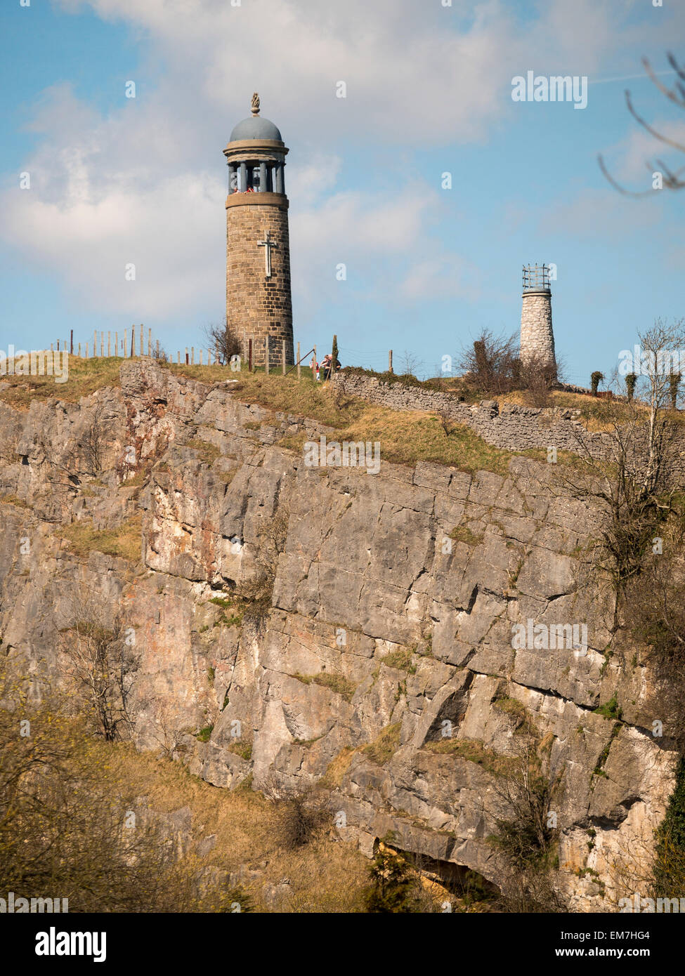Crich Stand, near Matlock,Derbyshire,UK. The memorial to the Sherwood ...