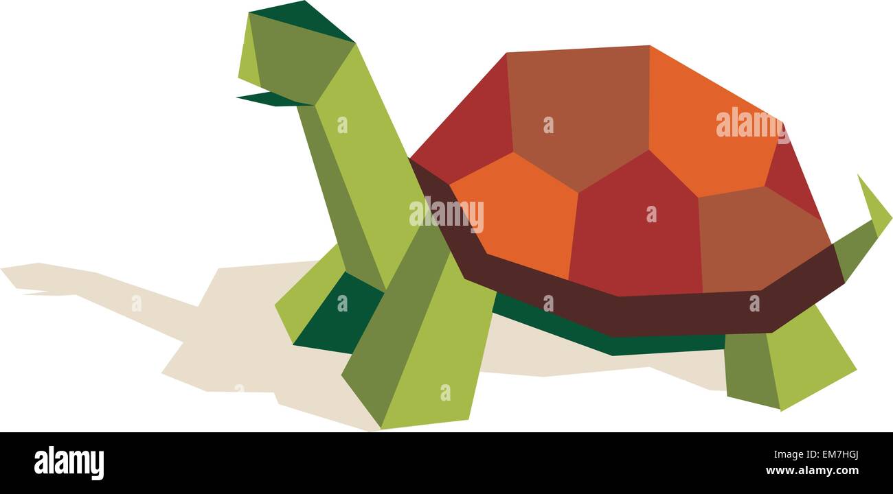 Single origami tortoise Stock Vector Image & Art - Alamy