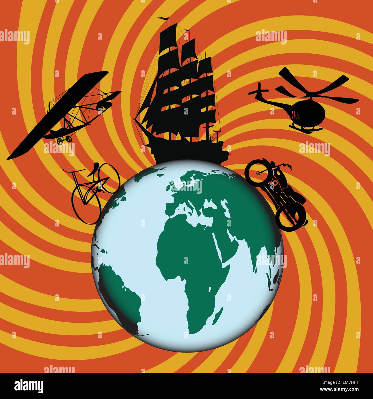 Transport world Stock Vector Images - Alamy