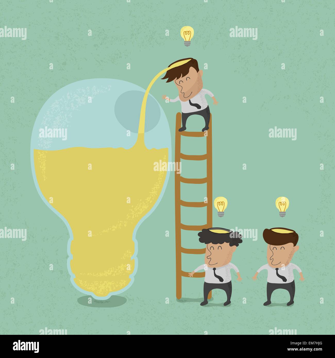 Brainstorming executive Stock Vector Images - Alamy