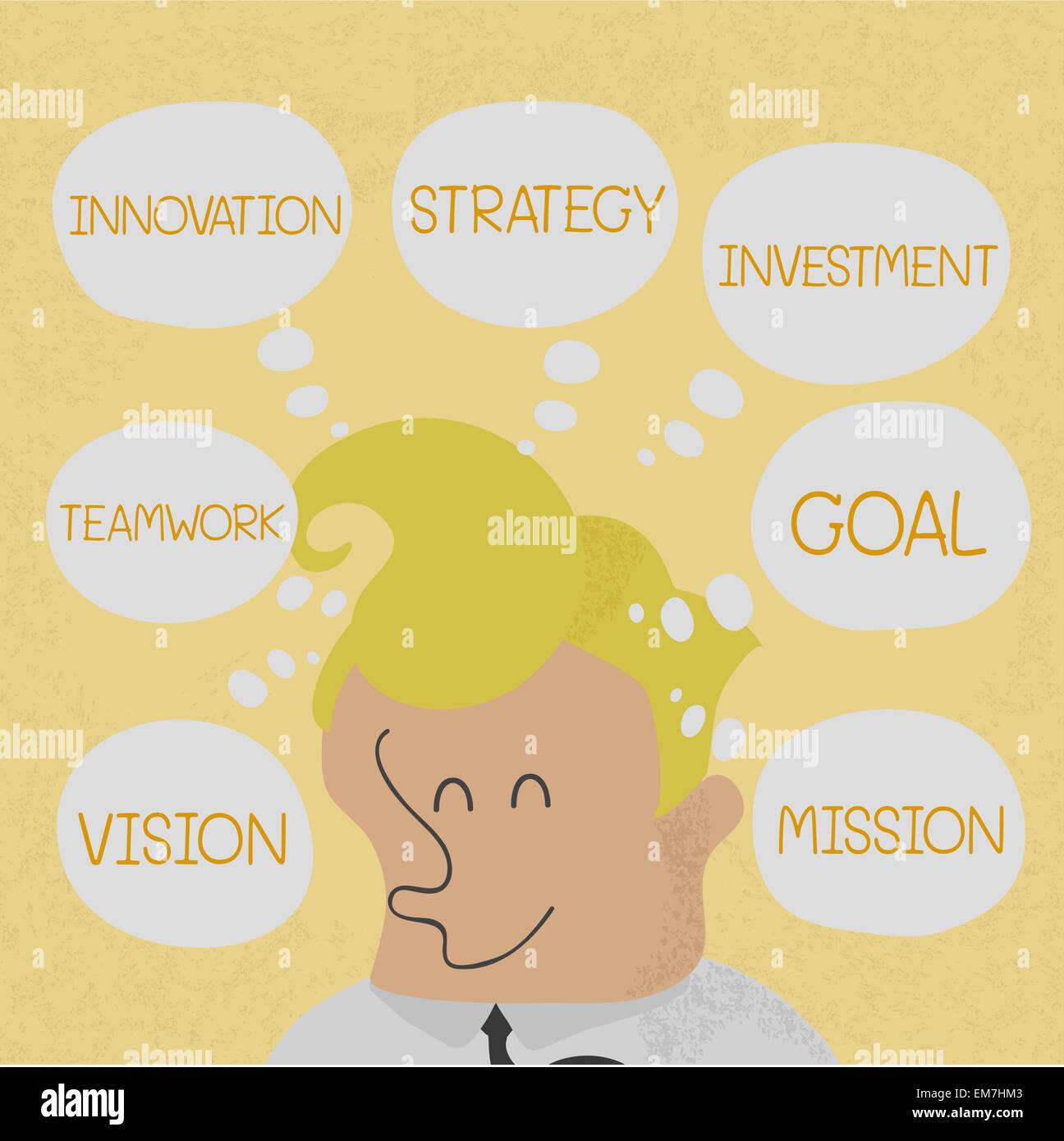 Business man thinking business plan to success , eps10 vector fo Stock ...