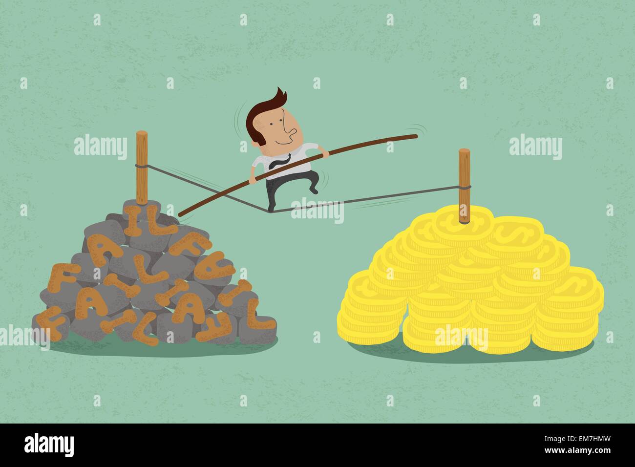 Risks and challenges in business to success , eps10 vector form Stock ...