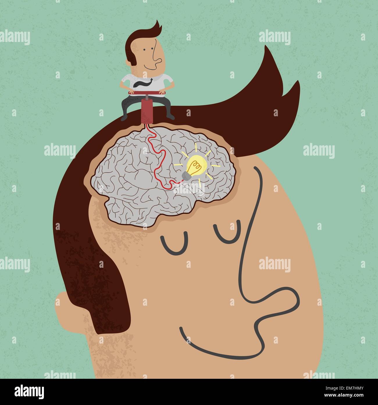 Creative conceptual vector man Stock Vector Images - Alamy