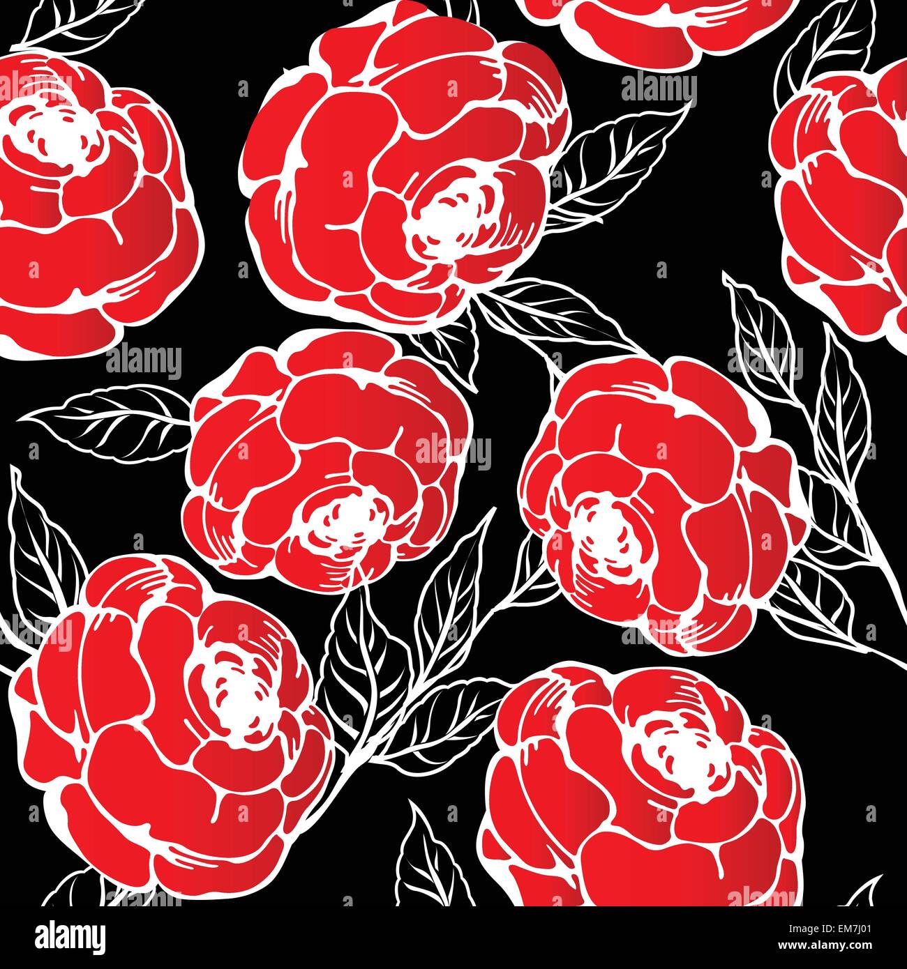 Abstract roses Stock Vector Images - Alamy