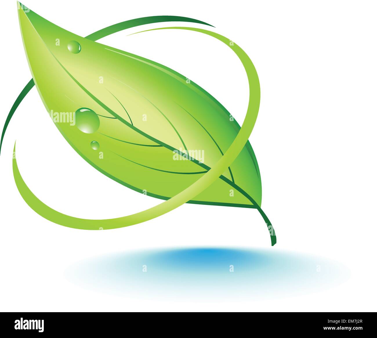 Green leaf concept Stock Vector Image & Art - Alamy