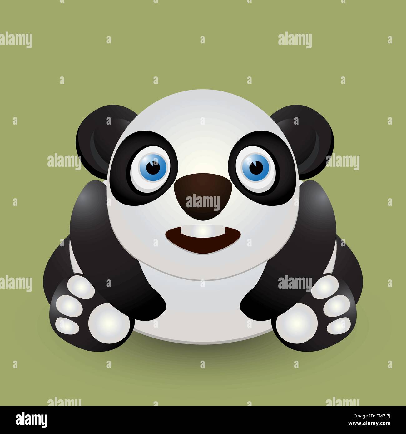 Sad panda Stock Vector Images - Alamy