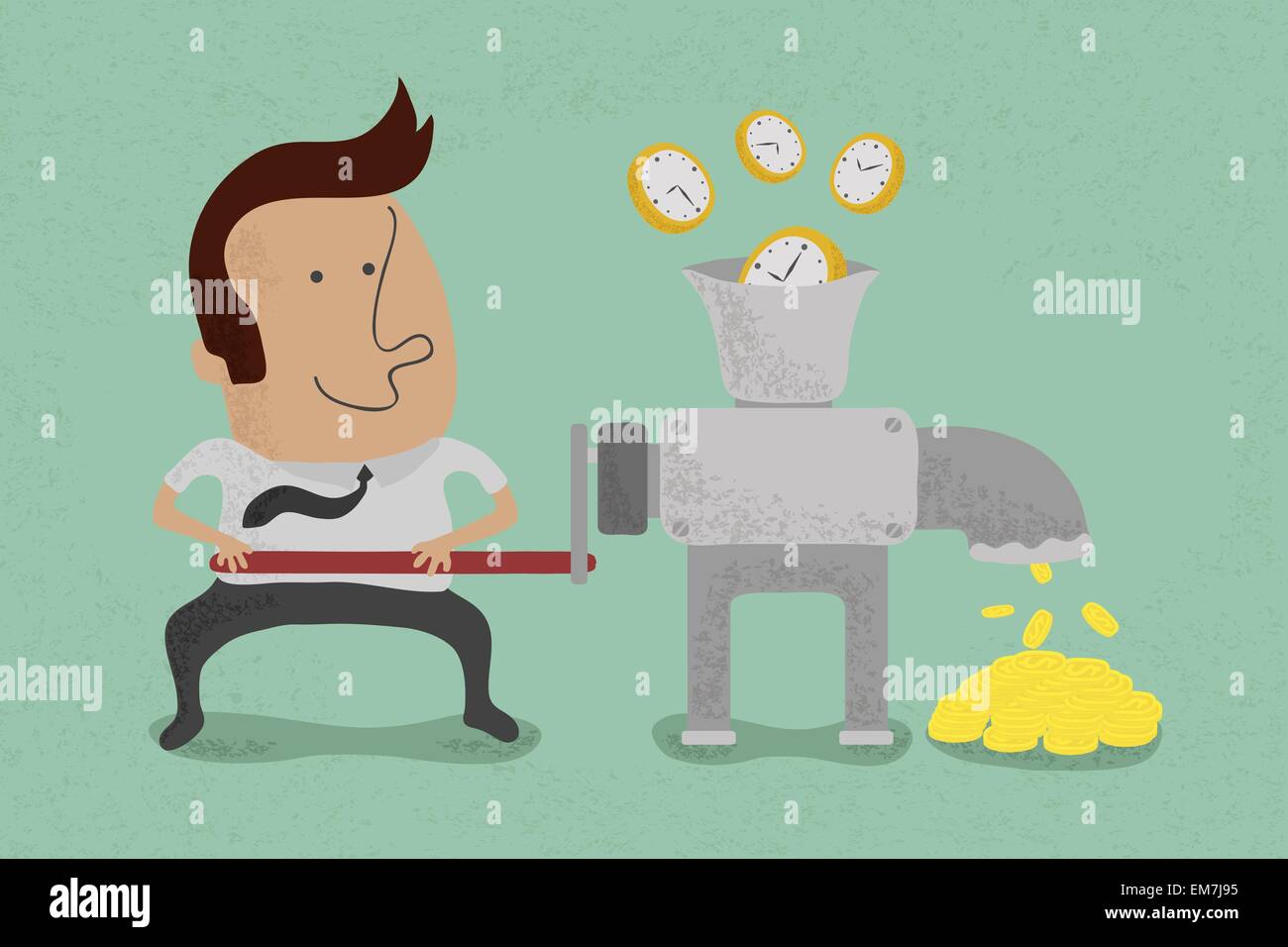 Time is equal to money , eps10 vector format Stock Vector Image & Art ...