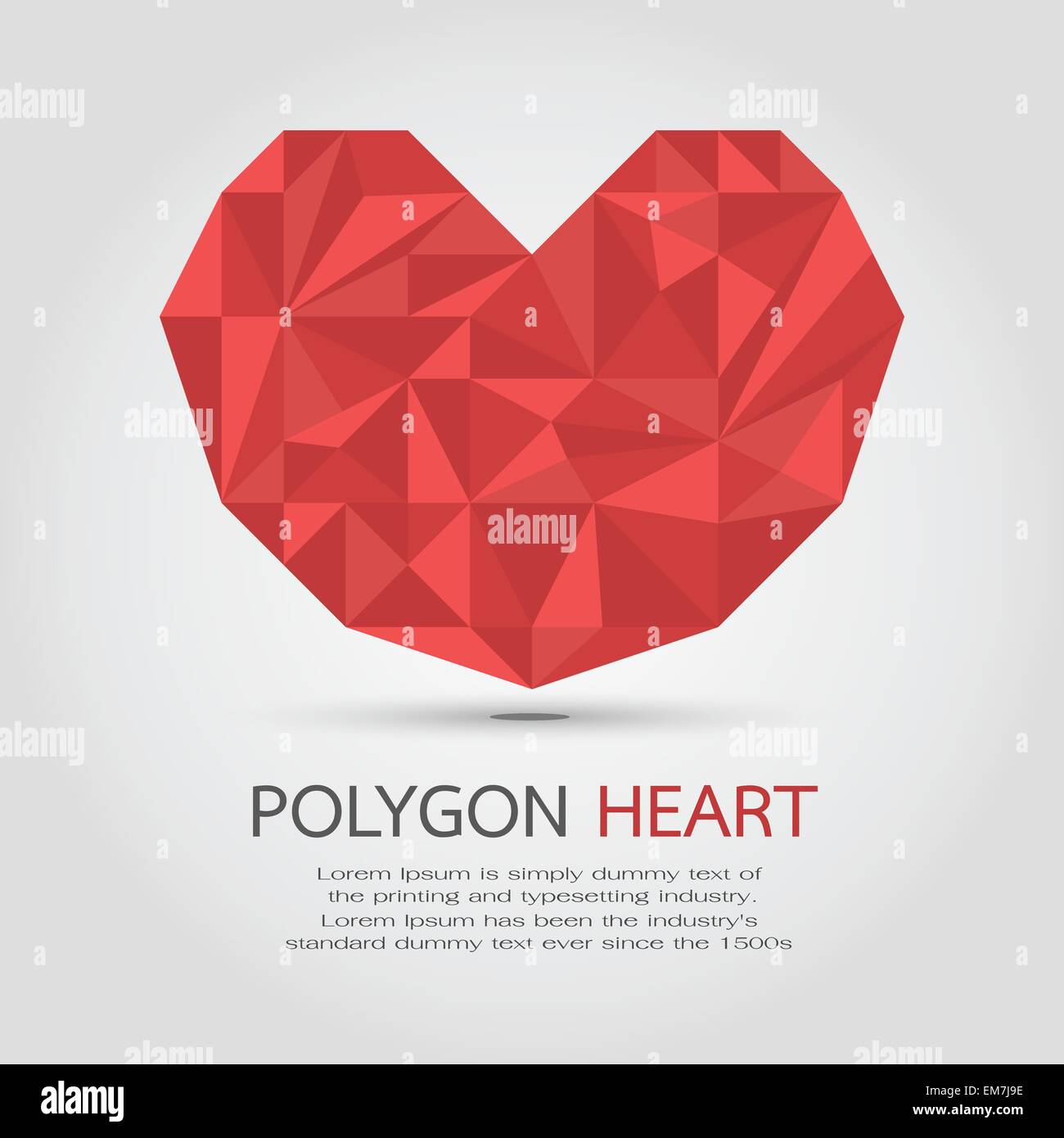 Polygon love art Stock Vector Images - Alamy