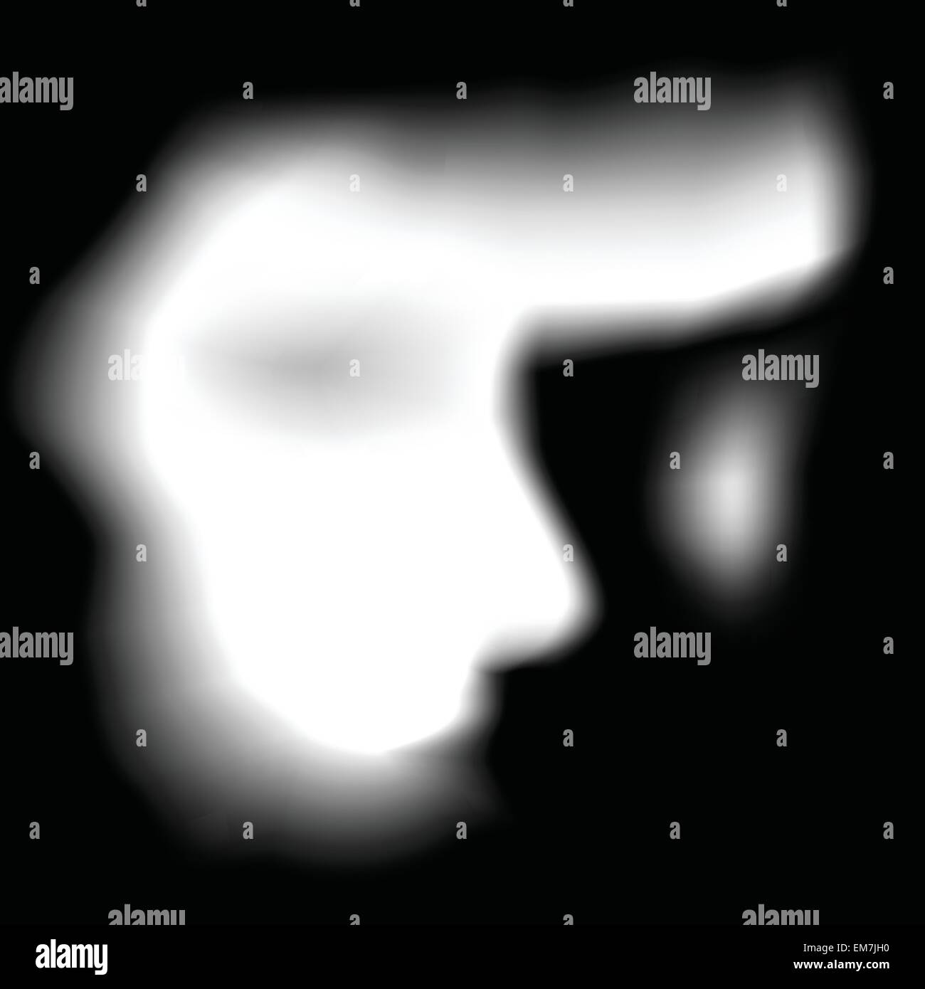 Creepy face Stock Vector Images - Alamy