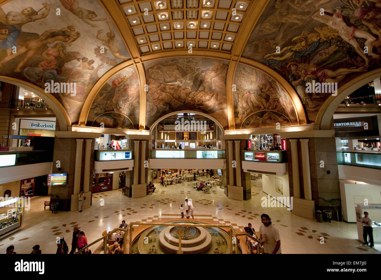 Murals in the Galerias Pacifico shopping mall, Buenos Aires, Argentina ...