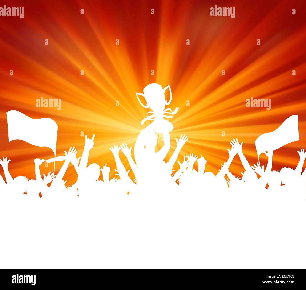 An excited crowd of people. EPS 8 Stock Vector Image & Art - Alamy