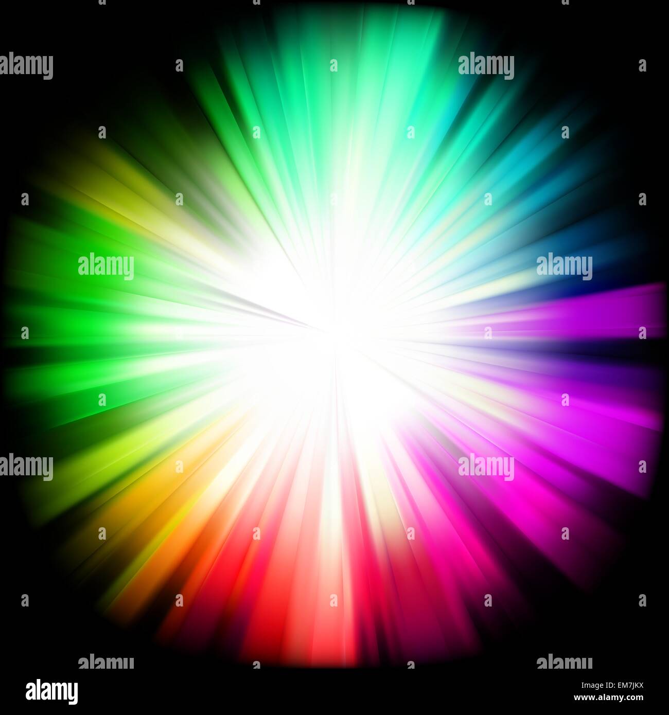 A multicolor design with a burst. EPS 8 Stock Vector Image & Art - Alamy