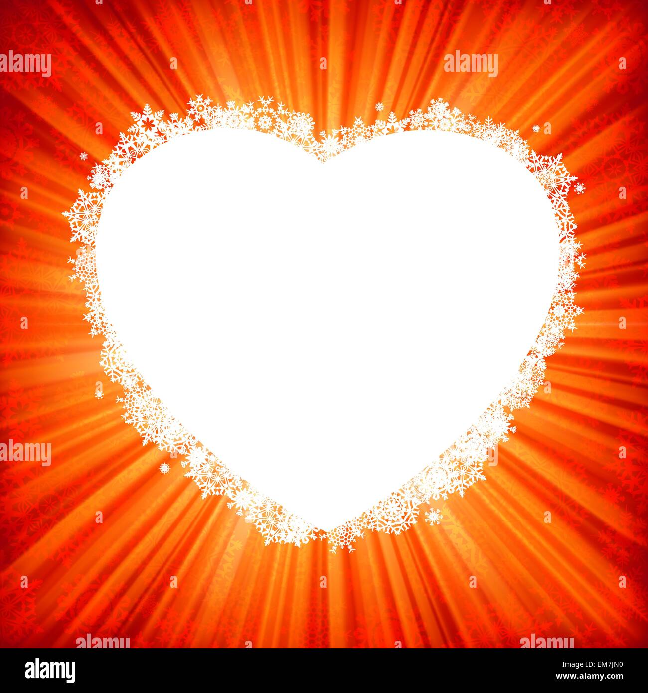 Red sparkling heart on Stock Vector Images - Alamy