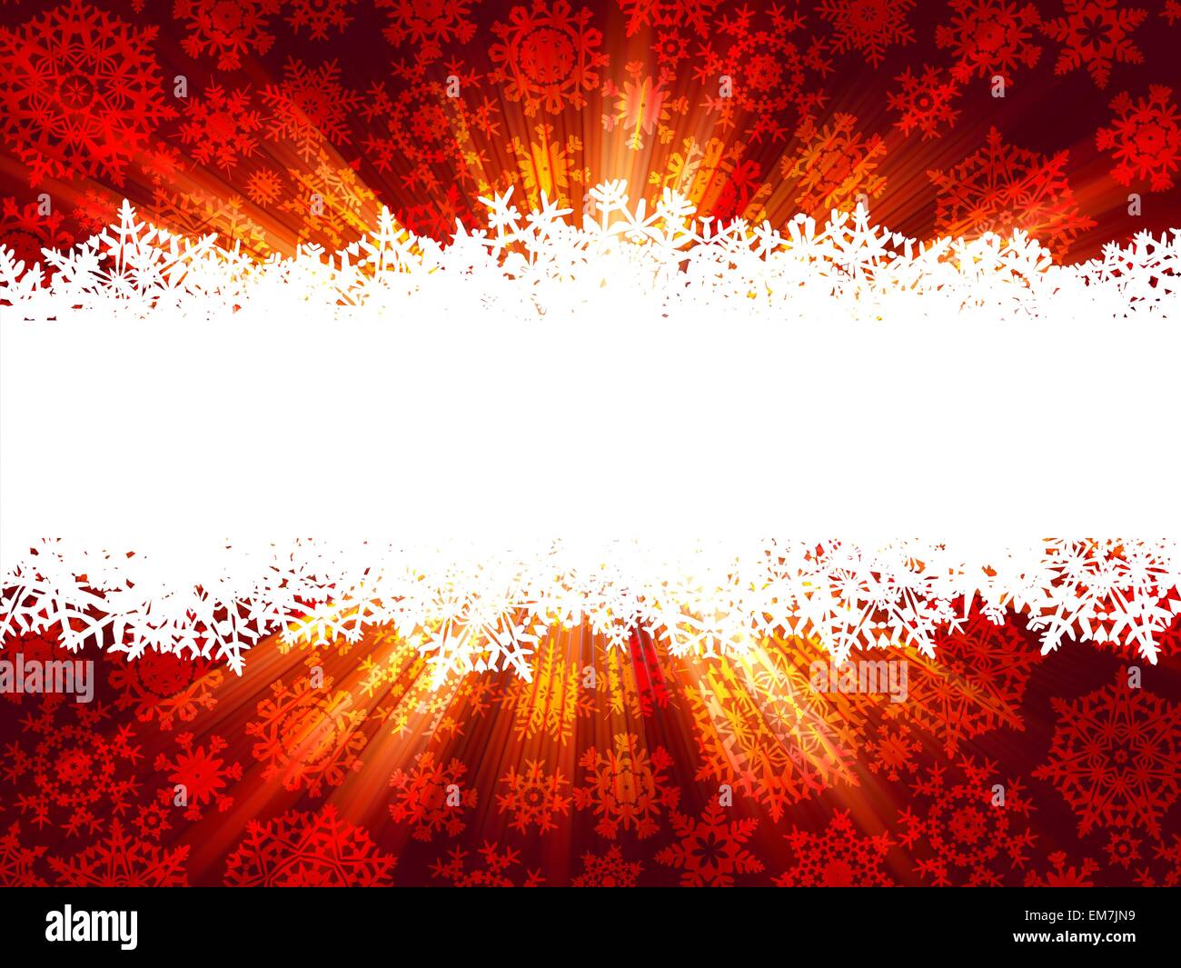 Red lights rays christmas card template (no transparency used). EPS 8 ...