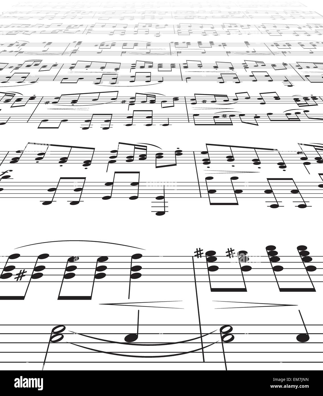 Music Notes Texture Stock Vector Image & Art - Alamy