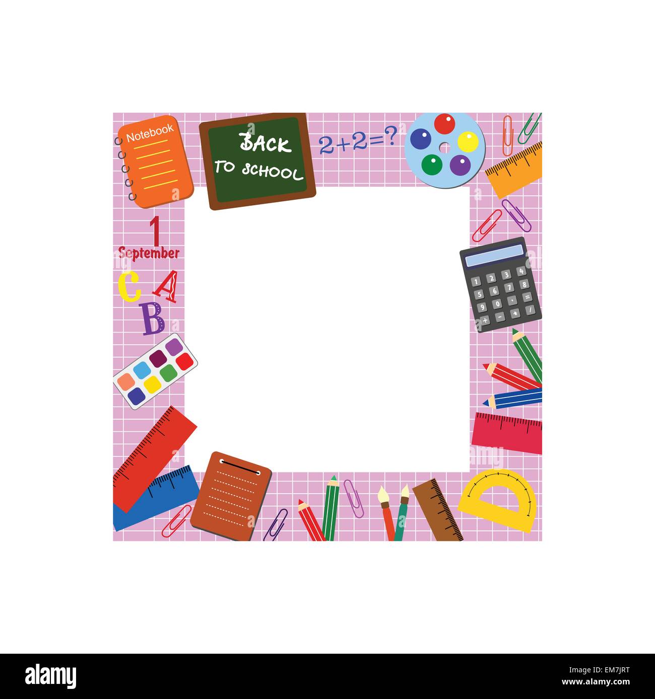 School frame hi-res stock photography and images - Alamy