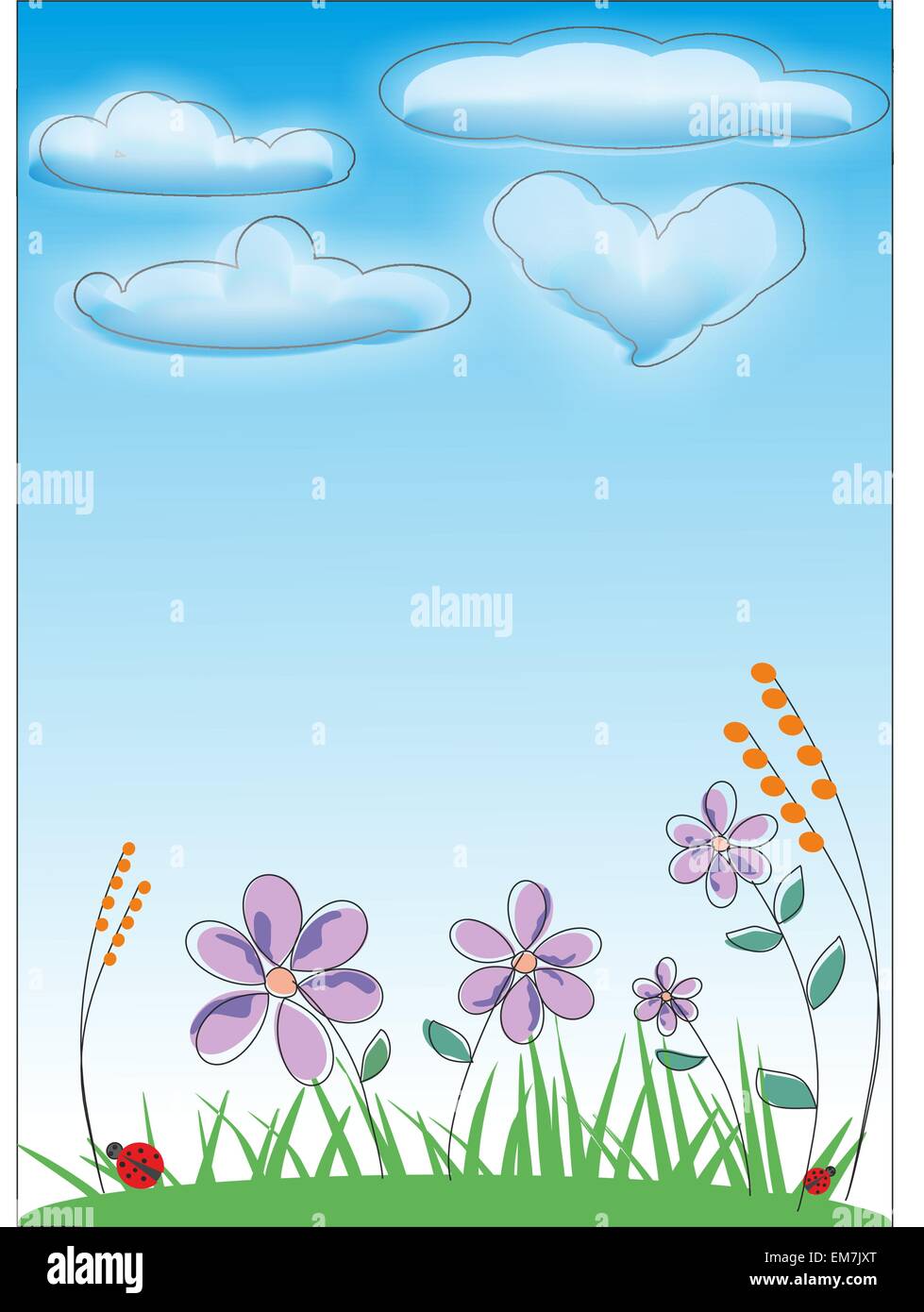 Springtime picture Stock Vector Images - Alamy