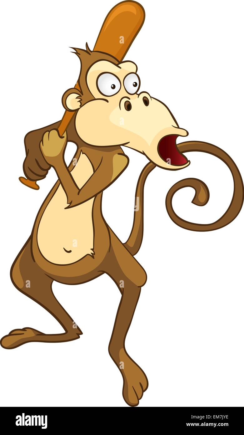 Cartoon Character Monkey Stock Vector Image & Art - Alamy