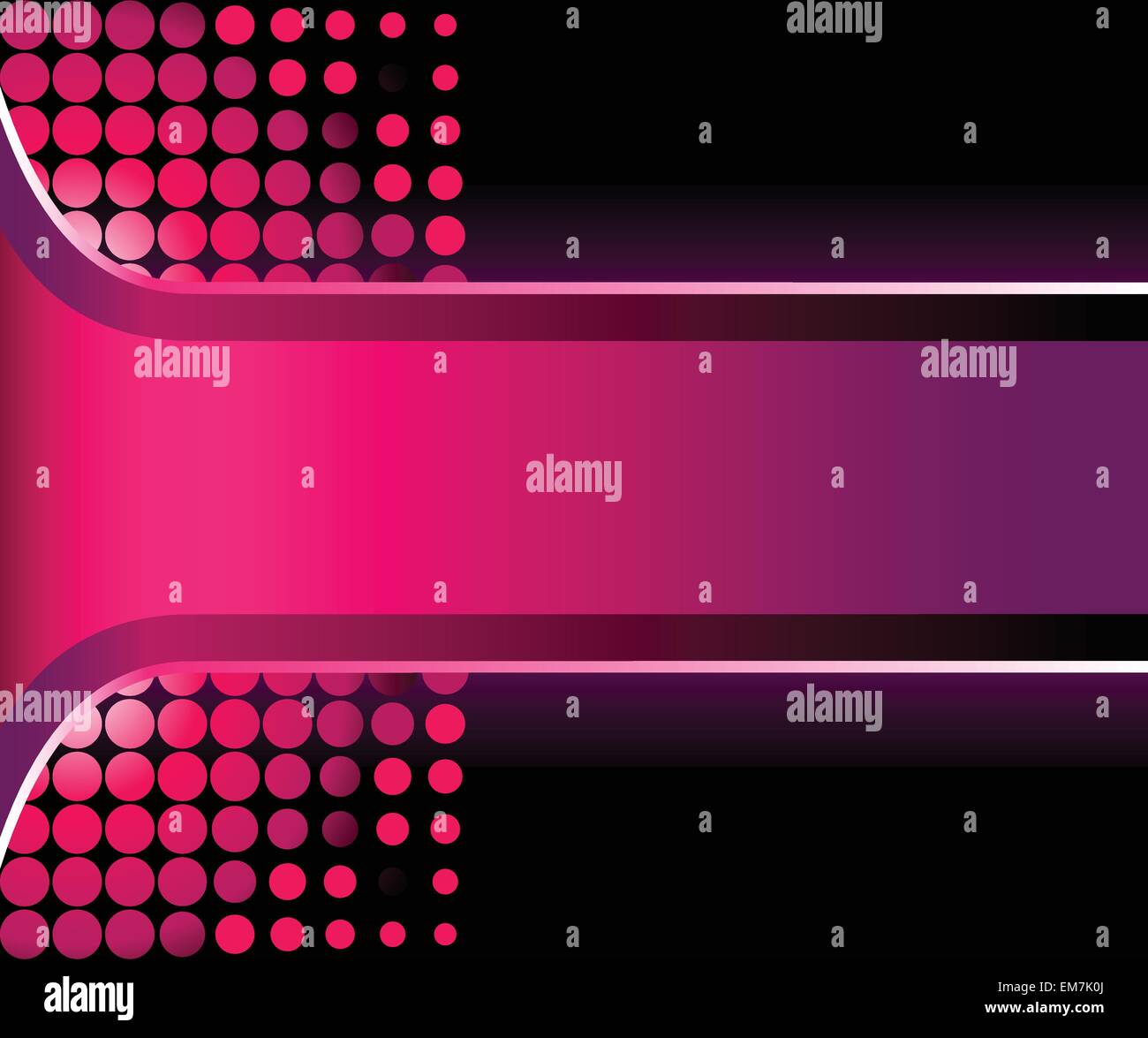 Beautiful 3D pink stripe with halftone background Stock Vector Image ...