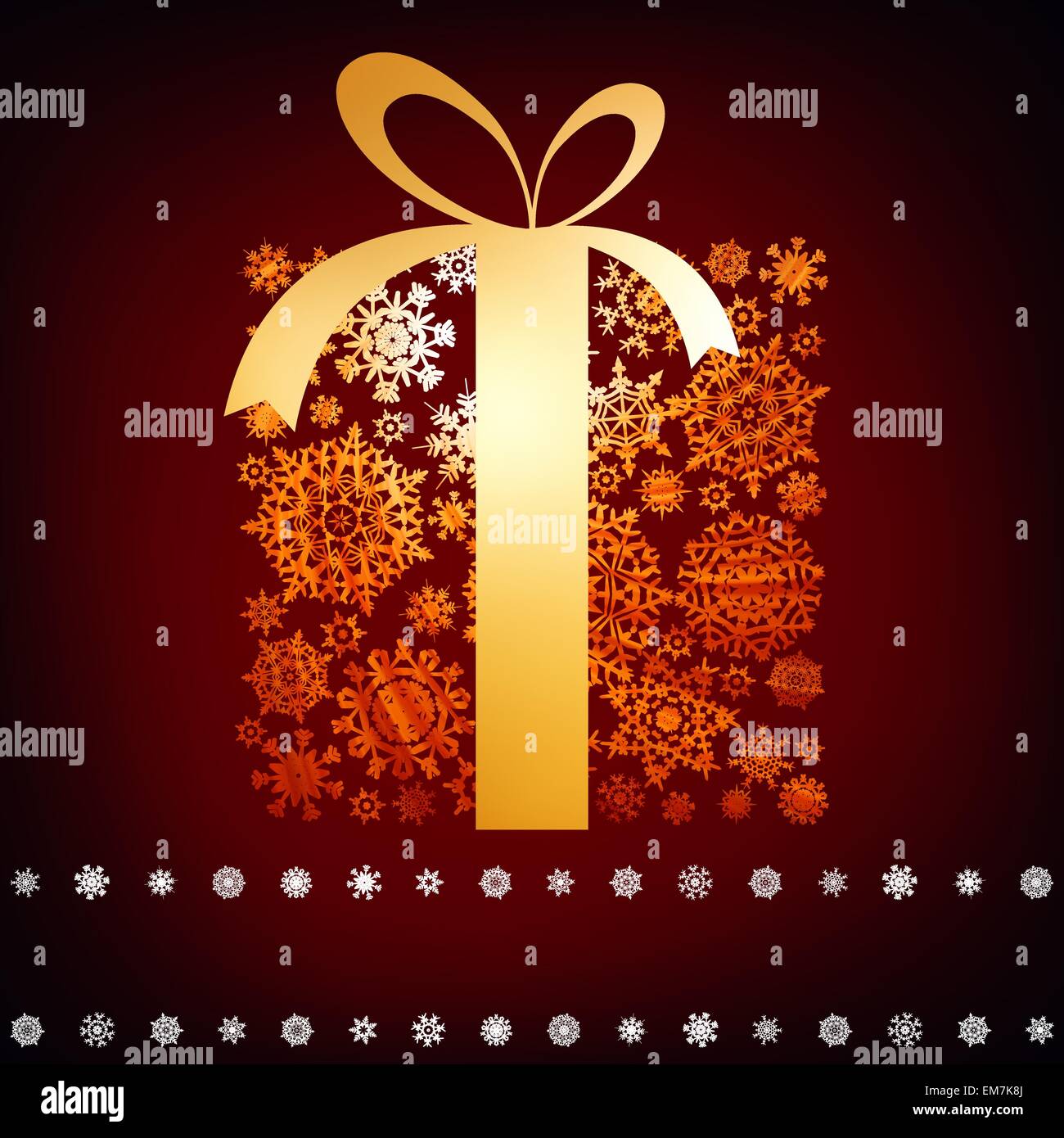 Blue gift box gold Stock Vector Images - Alamy