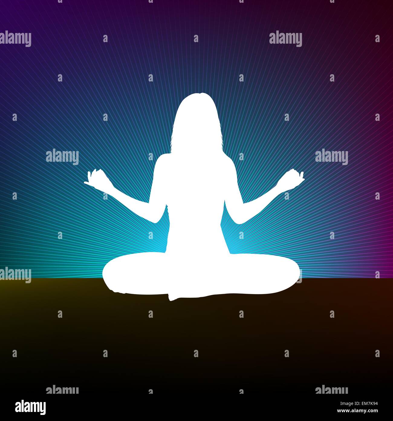 Yoga style template design. EPS 8 Stock Vector Image & Art - Alamy