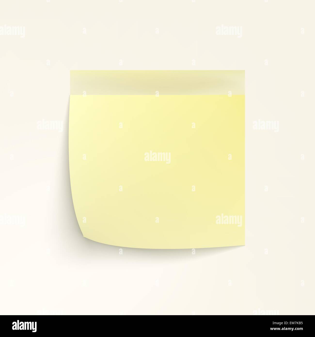 Yellow Sticky Note. EPS 8 Stock Vector Image & Art - Alamy