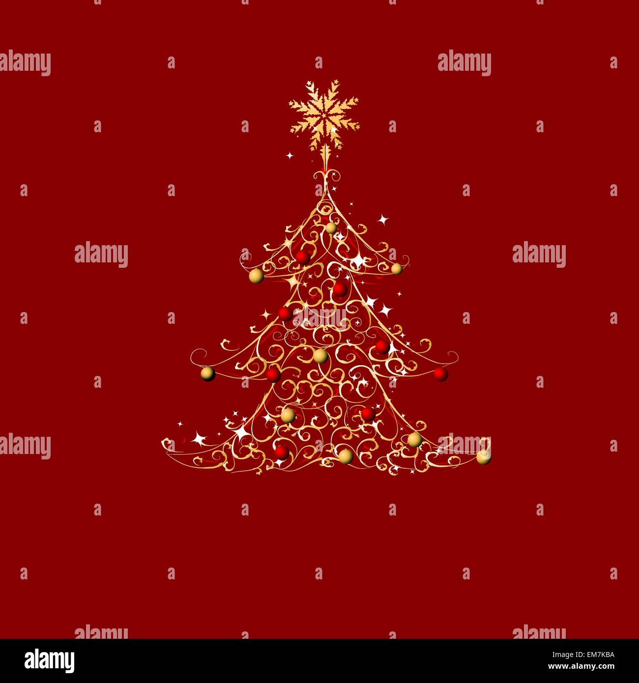 Art tree beautiful golden Stock Vector Images - Alamy