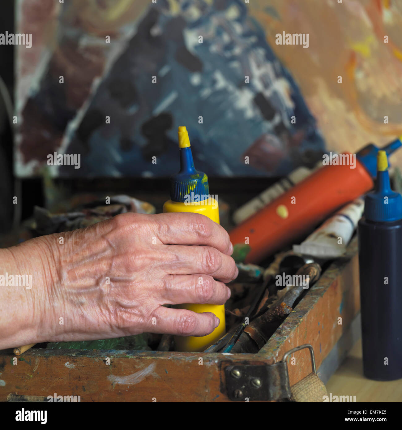 Female Artist Hand Stock Photo - Alamy