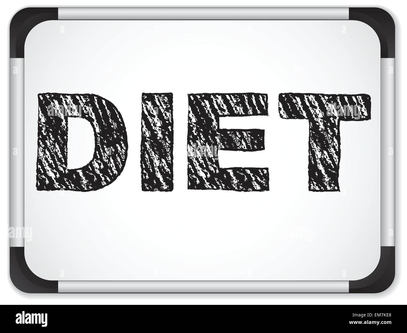Diet written on whiteboard with chalk Stock Vector Image & Art - Alamy