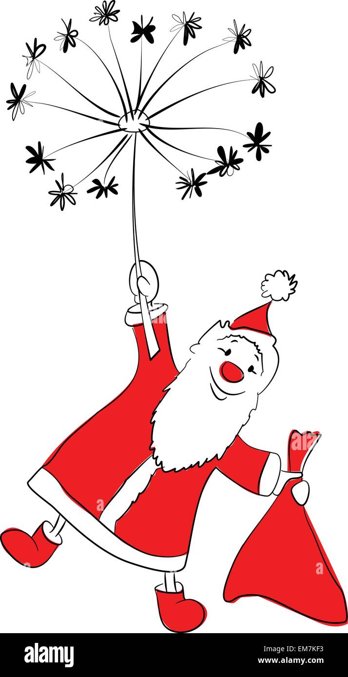 Santa sack and presents Stock Vector Images - Alamy