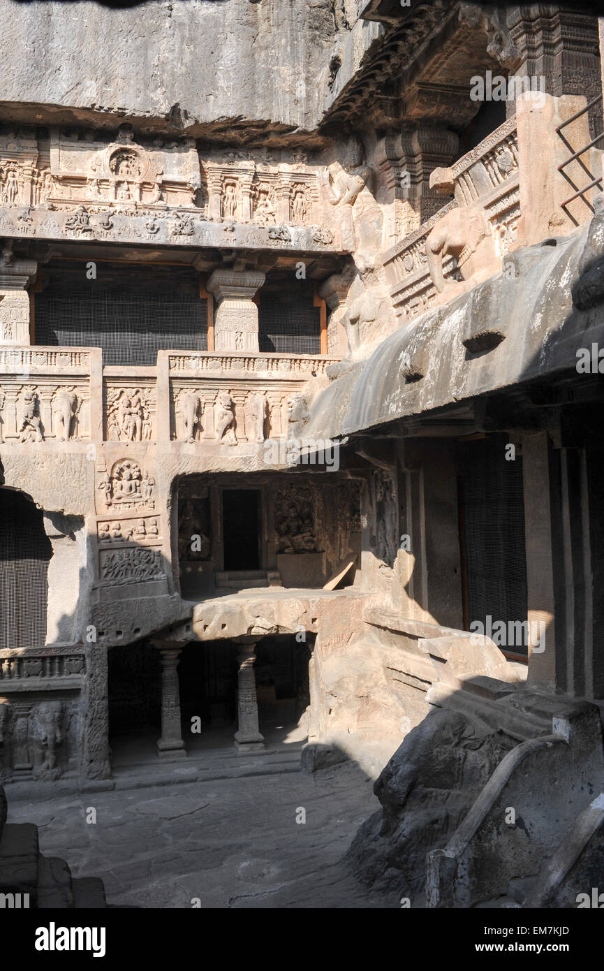Ellora caves near Aurangabad, Maharashtra state in India Stock Photo ...