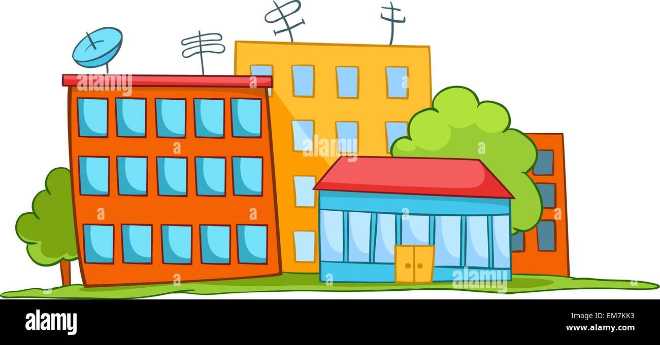 Cartoon house isolated hi-res stock photography and images - Alamy