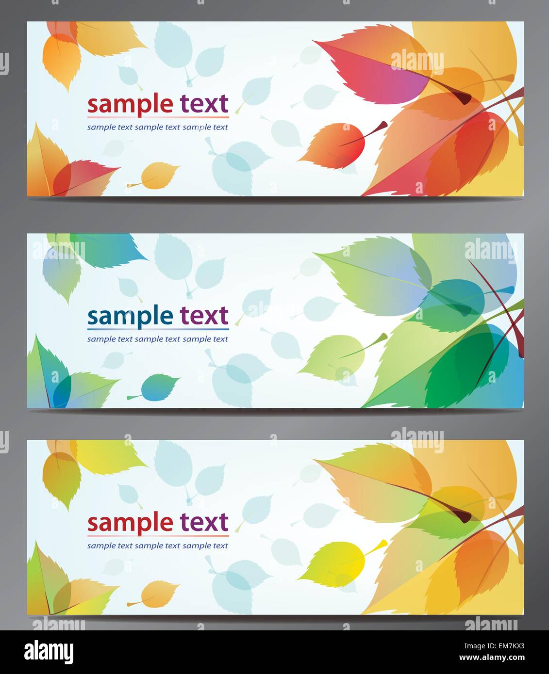 Vector autumn background leaves Stock Vector Images - Alamy