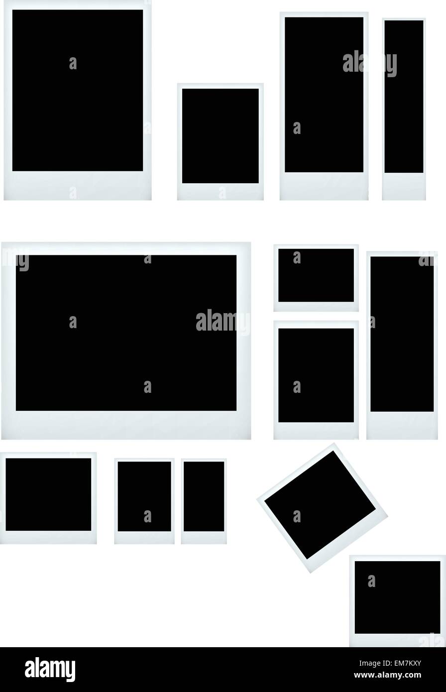 Set template photo frame Stock Vector Images - Alamy