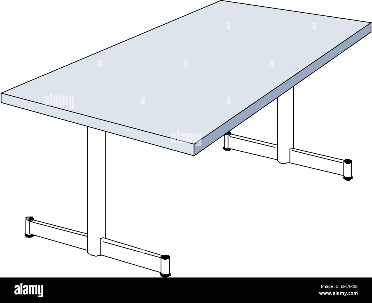 White plank table Stock Vector Images - Alamy