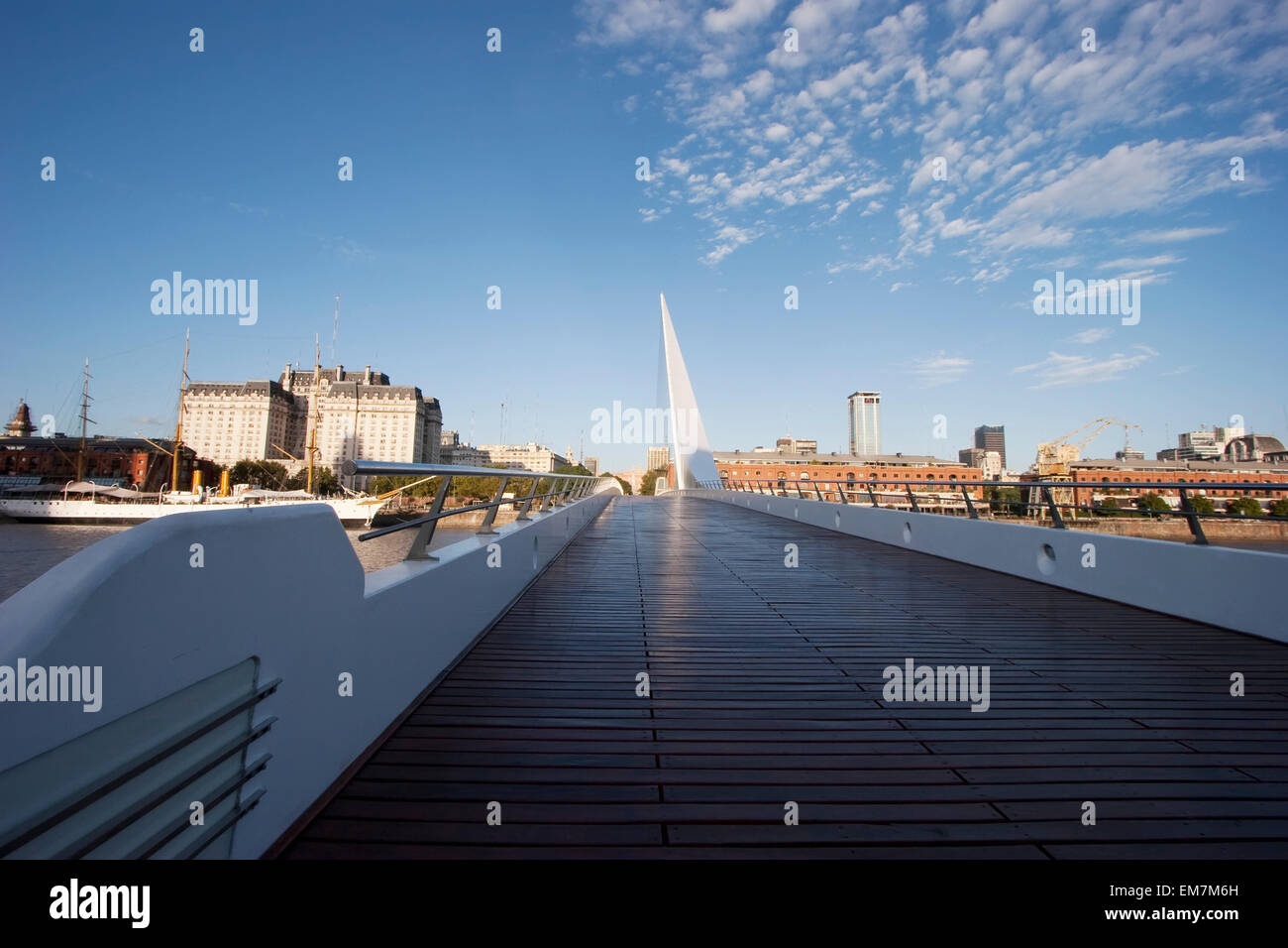 Santiago Calatrava's Puente de La Mujer (Women's Bridge) in Puerto ...