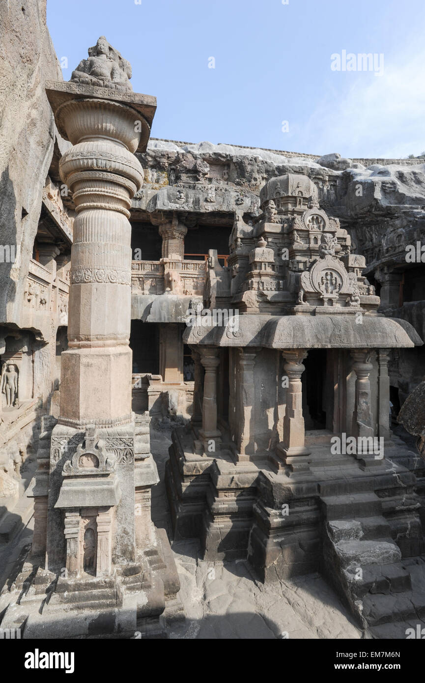 Ellora caves near Aurangabad, Maharashtra state in India Stock Photo ...