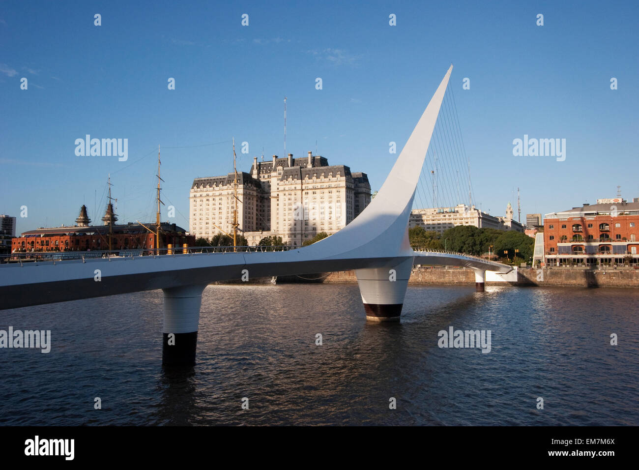 Santiago Calatrava's Puente de La Mujer (Women's Bridge) in Puerto ...