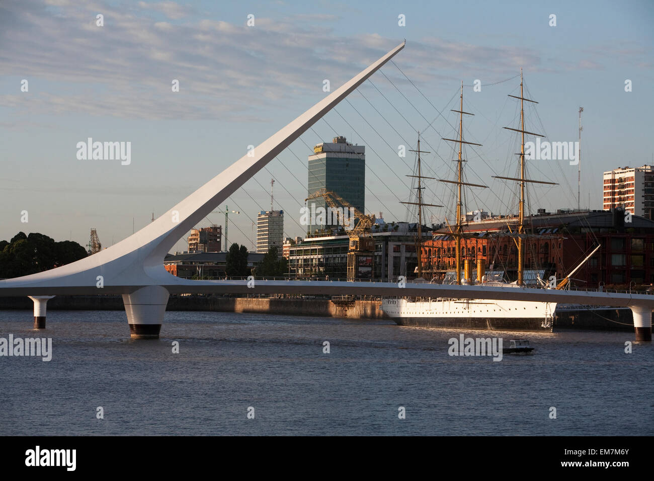 Santiago Calatrava's Puente de La Mujer (Women's Bridge) in Puerto ...