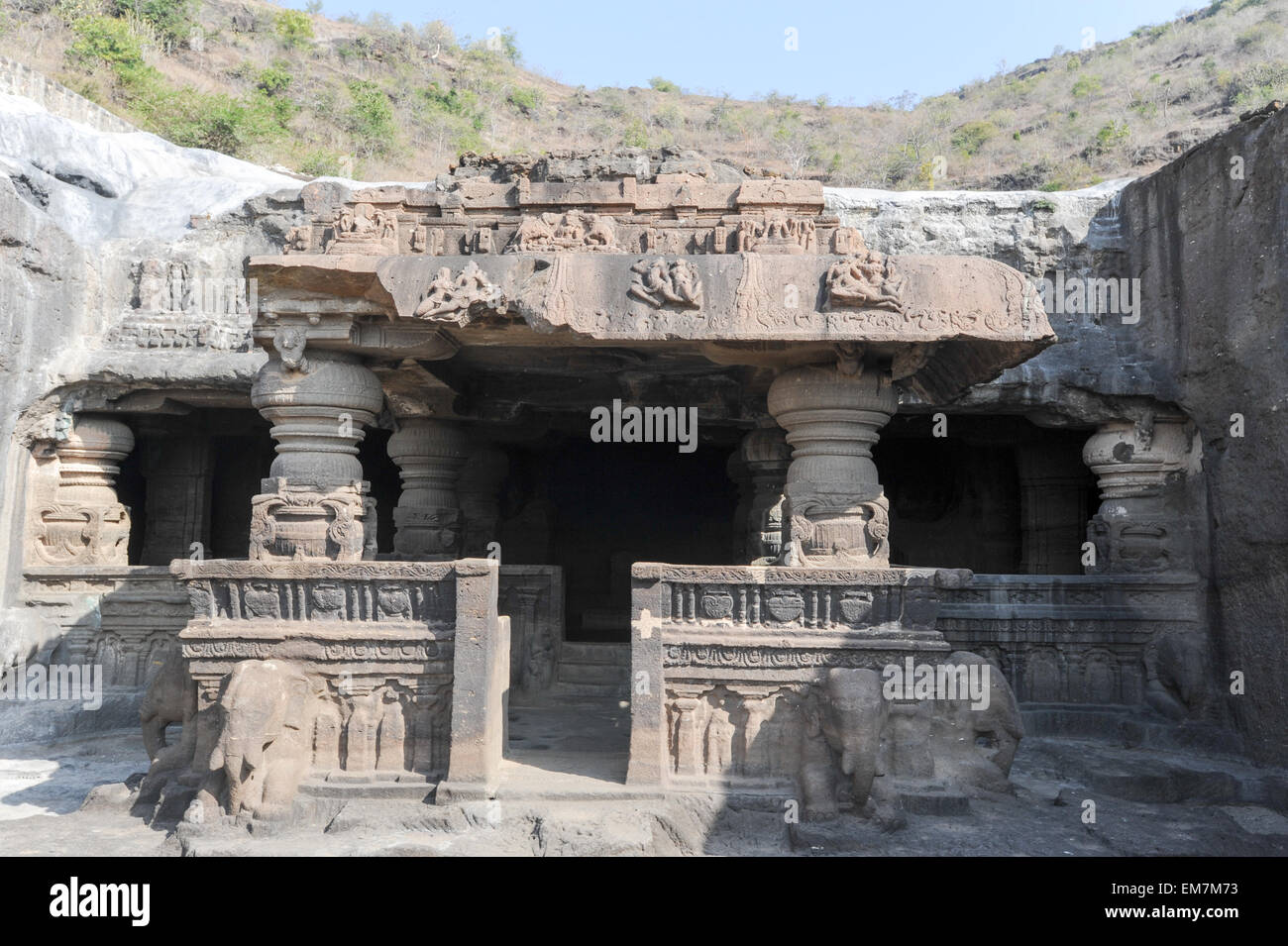 Ellora caves near Aurangabad, Maharashtra state in India Stock Photo ...
