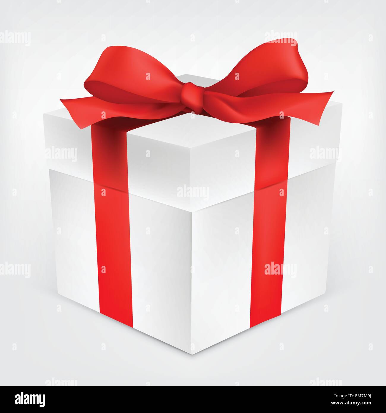 Silver gift box ribbon Stock Vector Images - Alamy